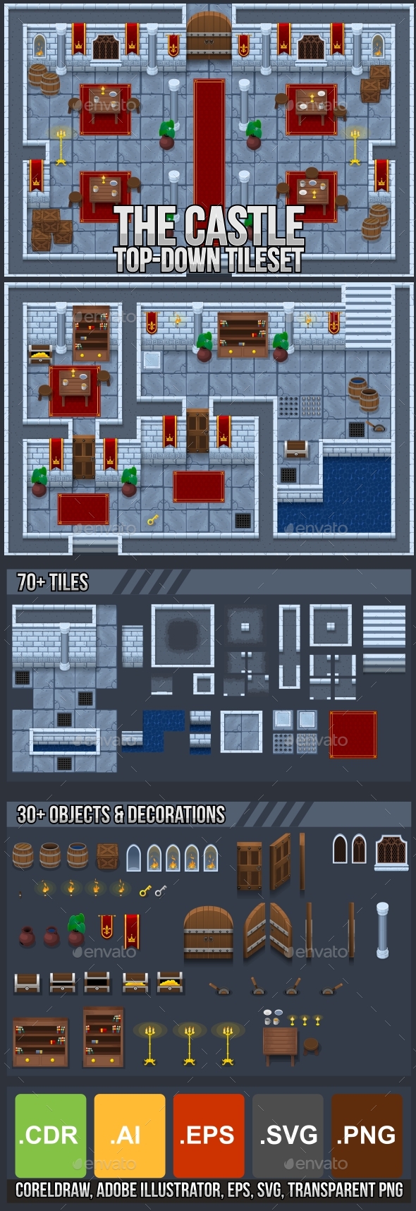 Top-down 2D Game Assets from GraphicRiver