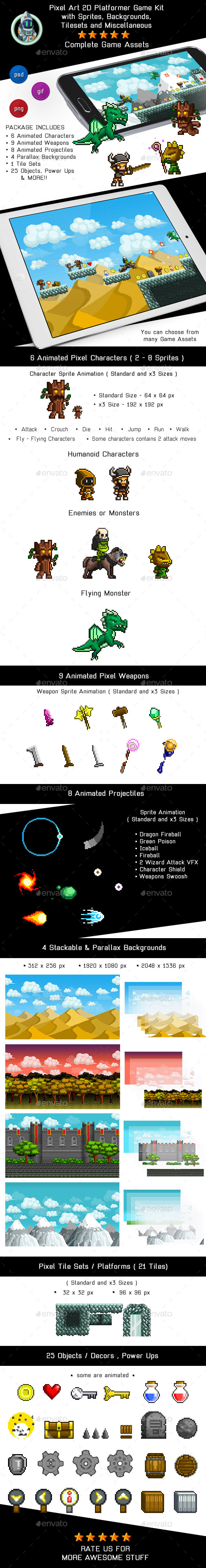 8Bit Game Assets | GraphicRiver