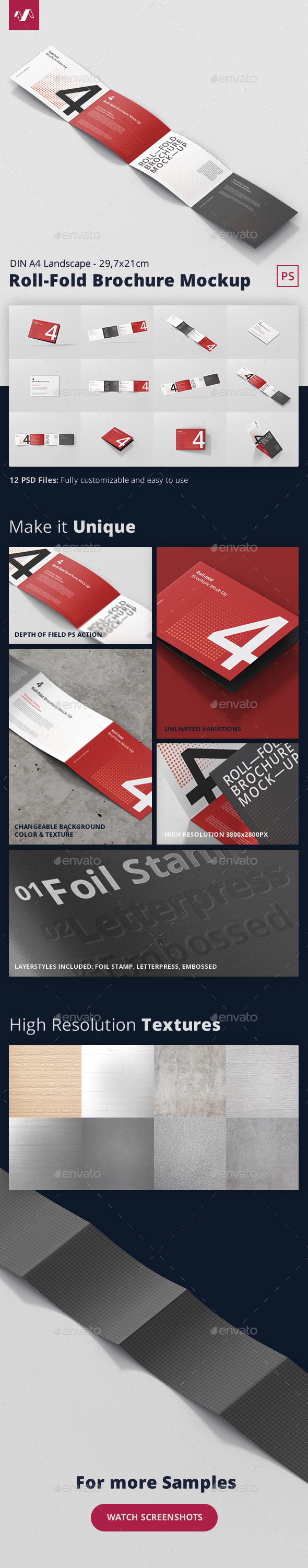 Roll-fold Graphics, Designs & Templates | GraphicRiver