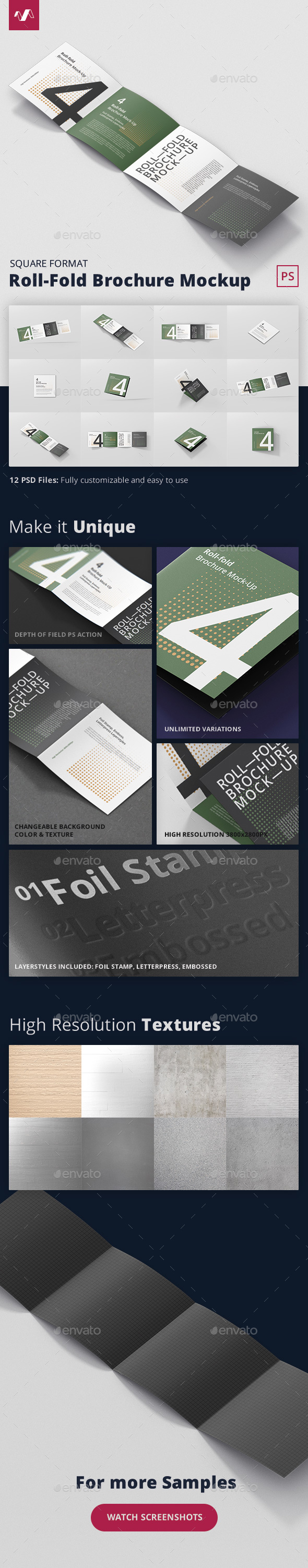 Roll-fold Graphics, Designs & Templates | GraphicRiver