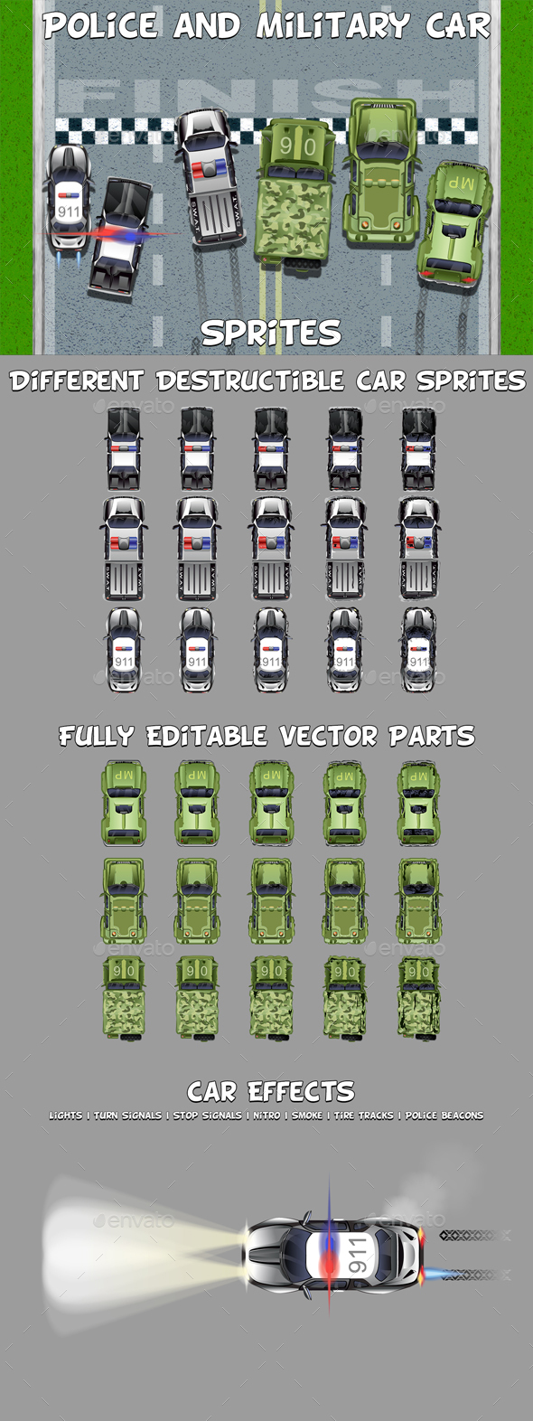 Car 2D Game Assets from GraphicRiver