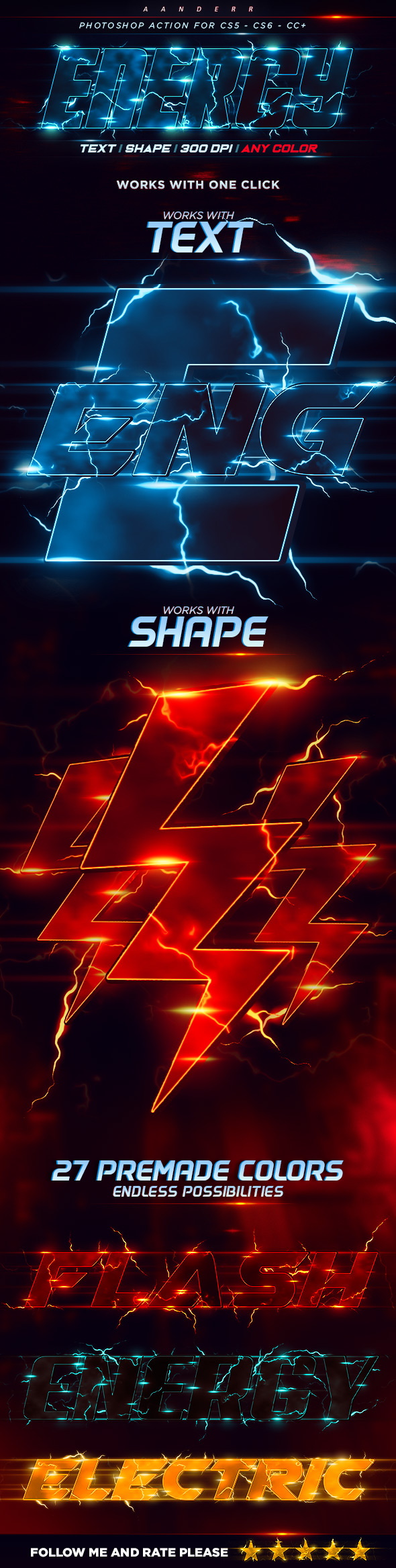 Text Effect Photoshop Actions from GraphicRiver