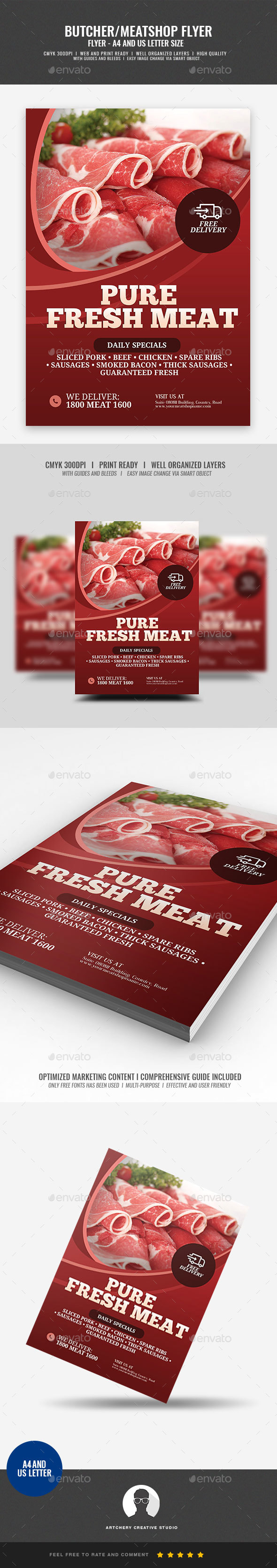 Butcher Graphics, Designs & Templates | GraphicRiver