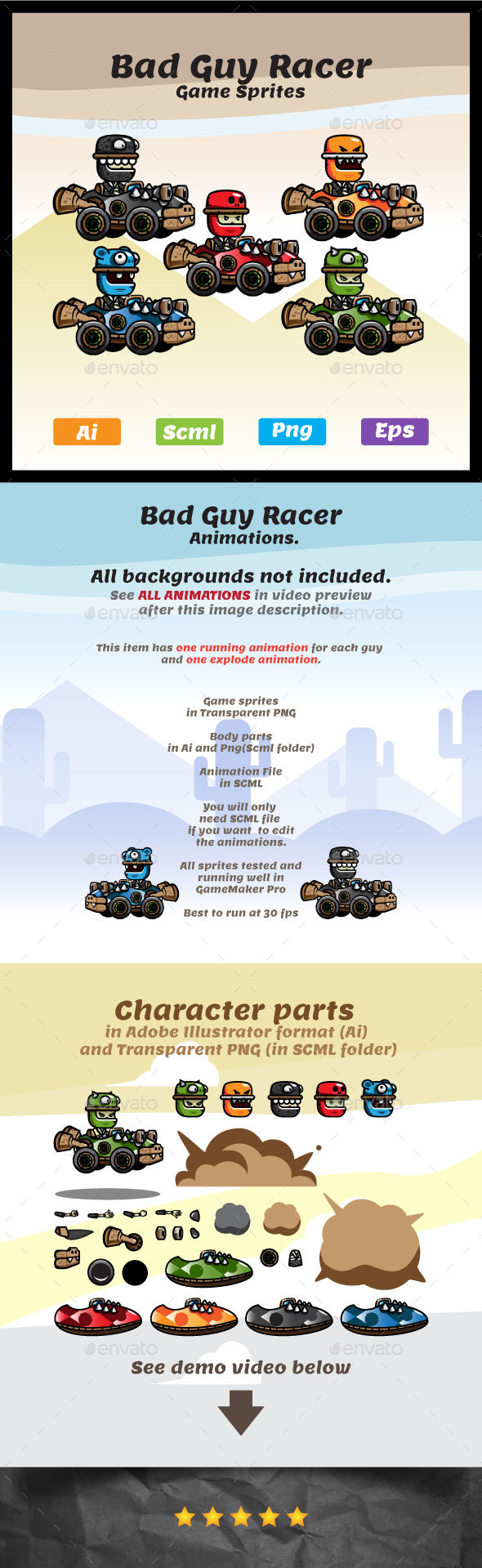 Car Game Sprites & Sheet Templates | GraphicRiver