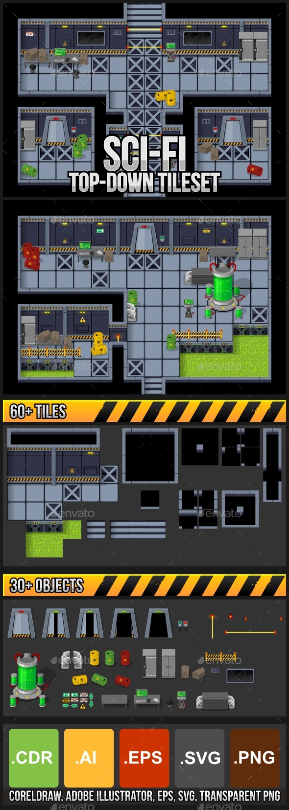 Top-down 2D Game Assets from GraphicRiver