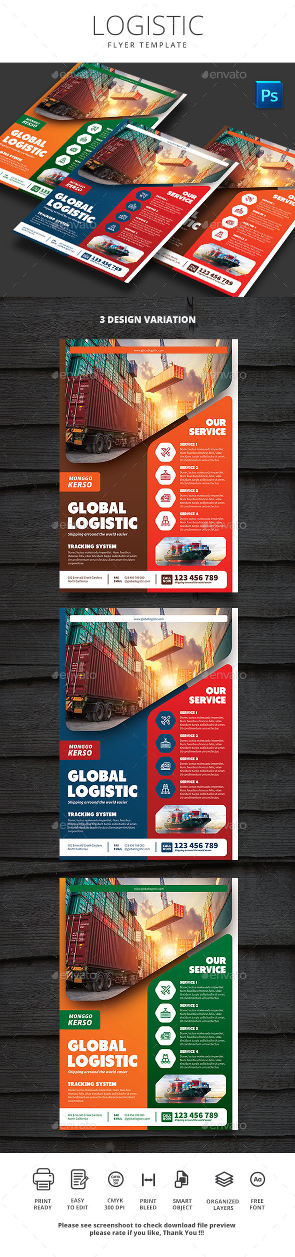Logistics Graphics, Designs & Templates | GraphicRiver
