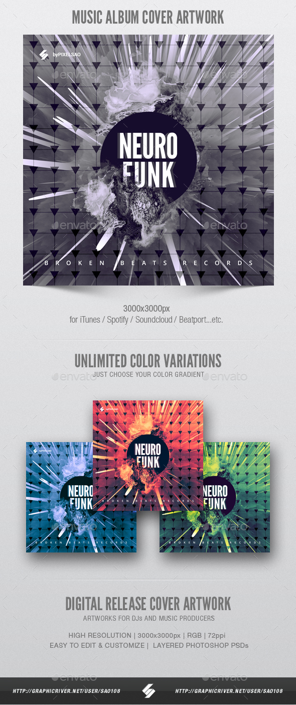 Neurofunk Graphics, Designs & Templates | GraphicRiver