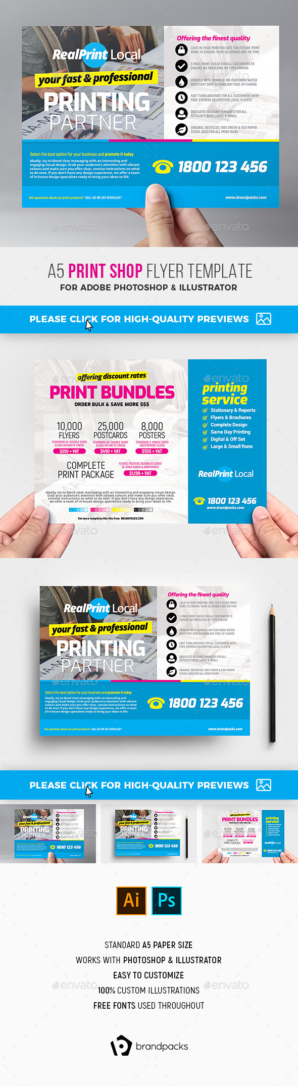 Printer Flyer Templates from GraphicRiver