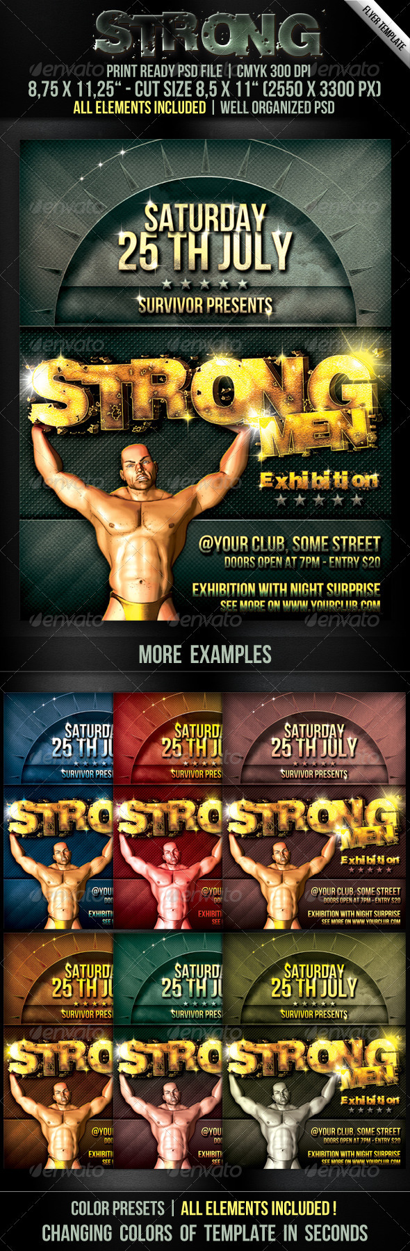 Strong Graphics, Designs & Templates | GraphicRiver