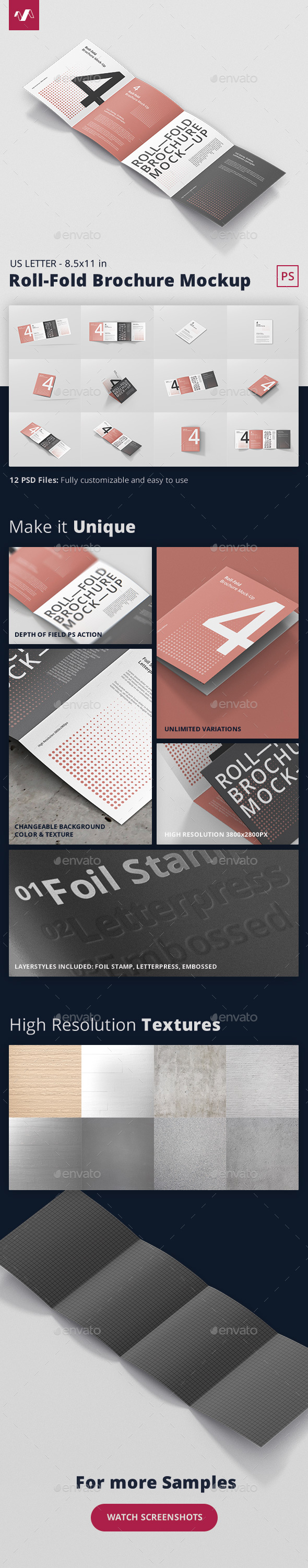 Roll-fold Graphics, Designs & Templates | GraphicRiver