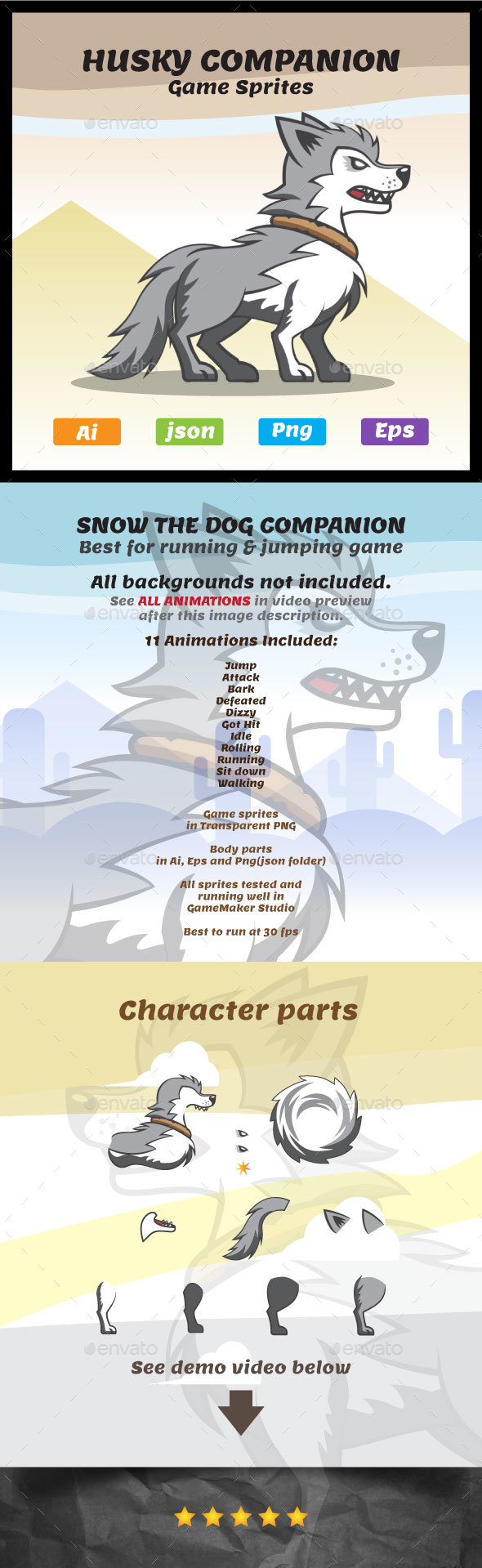 Dog Game Assets | GraphicRiver