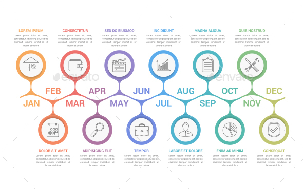 Month Infographic Templates from GraphicRiver