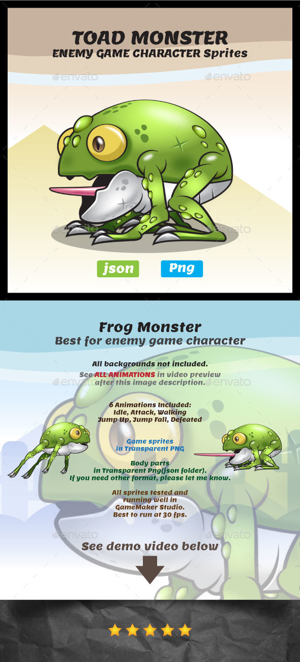 Enemy 2D Game Assets from GraphicRiver