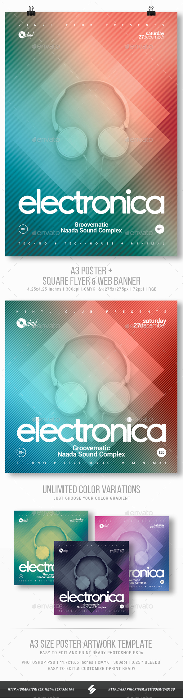 Electronica Graphics, Designs & Templates | GraphicRiver