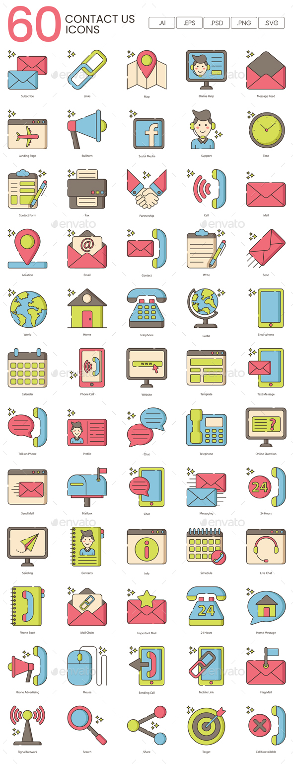 Contact Graphics, Designs & Templates from GraphicRiver