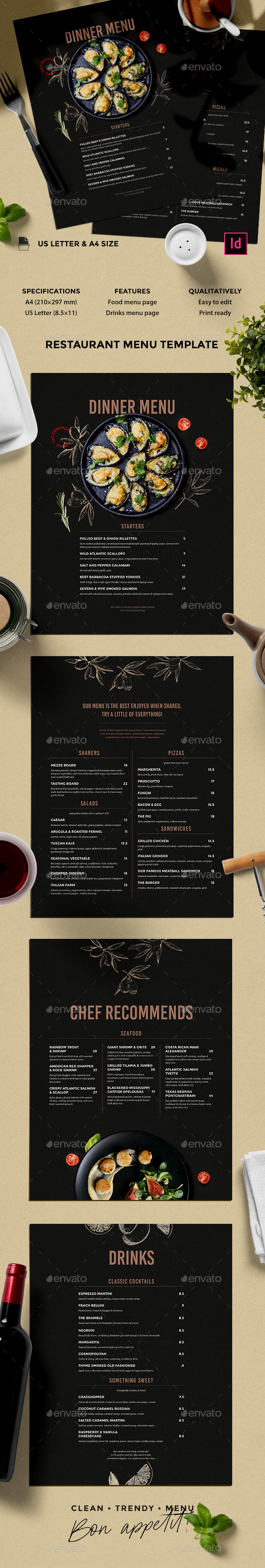 2024's Best Selling Menu Templates