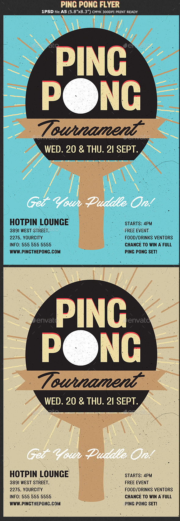 Ping-pong Graphics, Designs & Templates | GraphicRiver