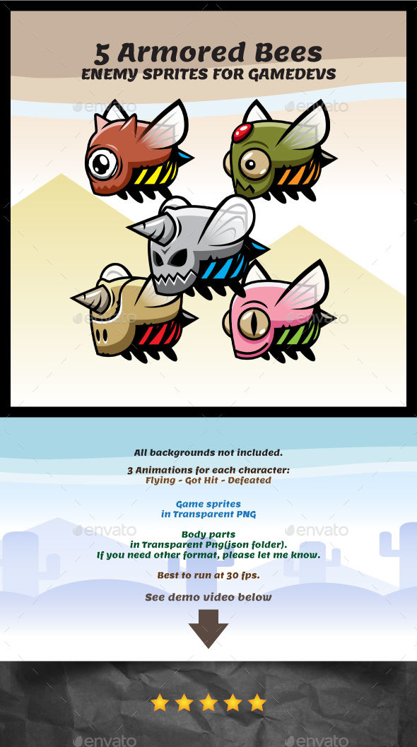 Enemy 2D Game Assets from GraphicRiver