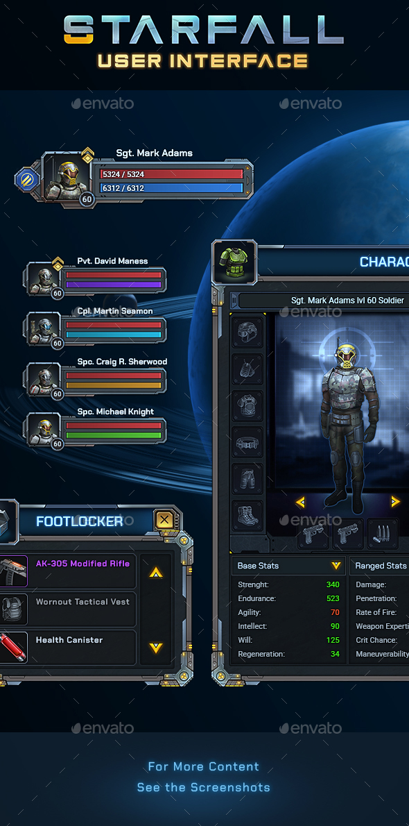 Rpg Game User UI Templates | GraphicRiver