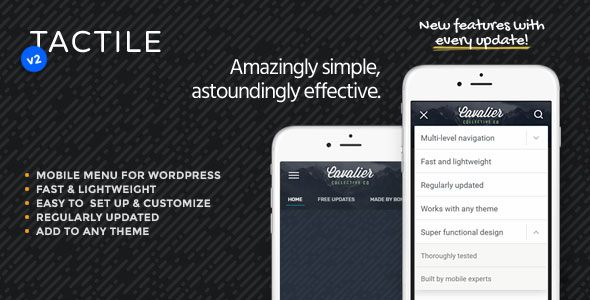 Tactile WordPress Mobile Menu Best Deals For Everyone