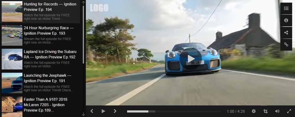 Modern Video Player