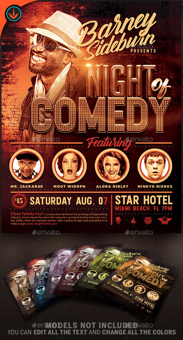 Comedy Graphics, Designs & Templates | GraphicRiver