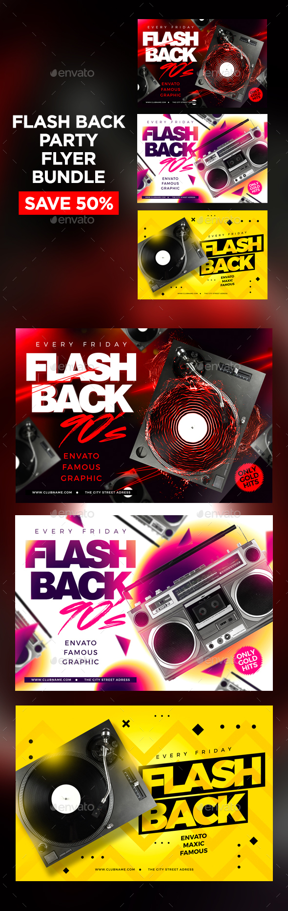 Flashback Graphics, Designs & Templates | GraphicRiver