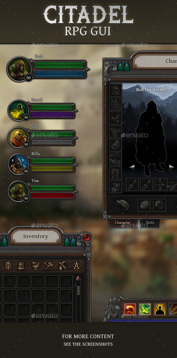Rpg Game User UI Templates | GraphicRiver