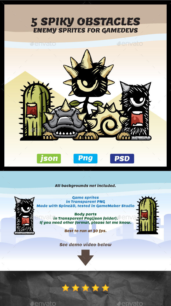 Obstacle Game Sprites & Sheet Templates | GraphicRiver