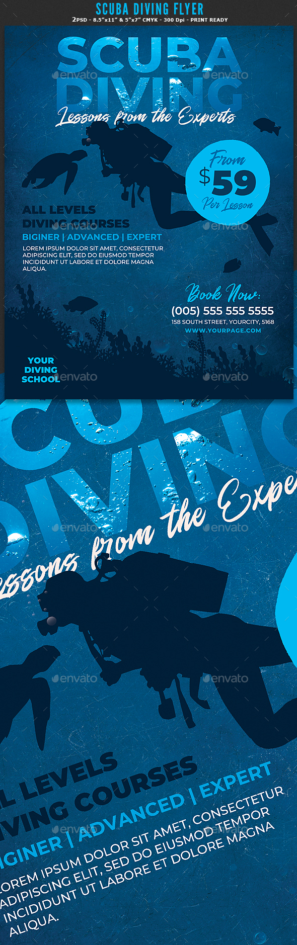 Diving Graphics, Designs & Templates | GraphicRiver