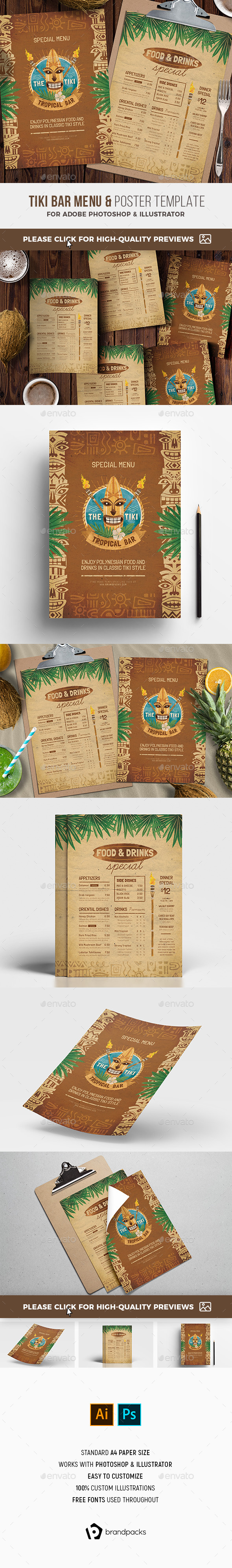 Tiki Graphics, Designs & Templates | GraphicRiver