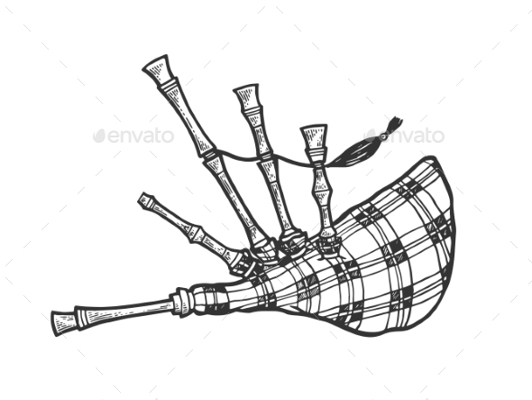 Bagpipes Graphics, Designs & Templates | GraphicRiver