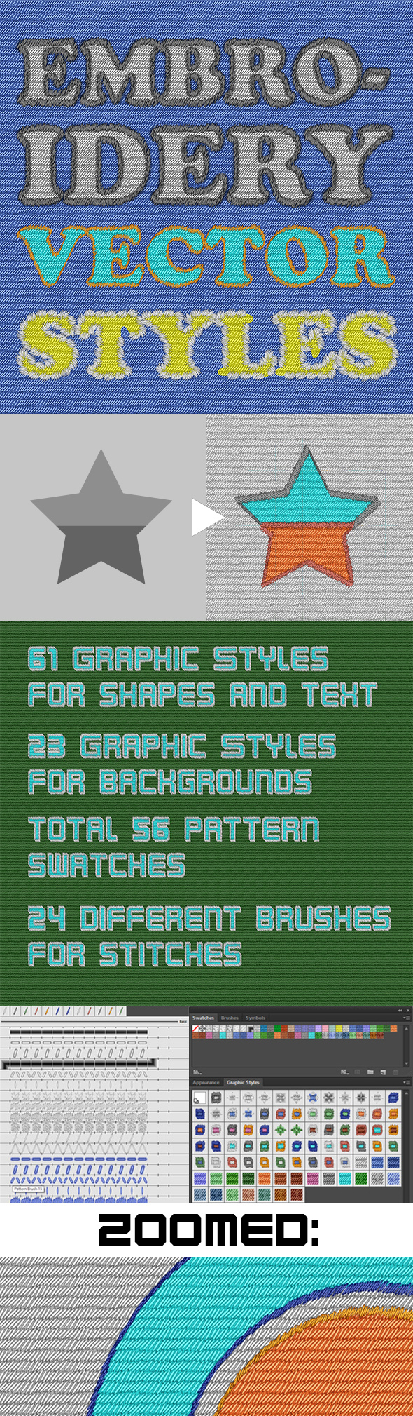 Embroidery Graphics, Designs & Templates | GraphicRiver