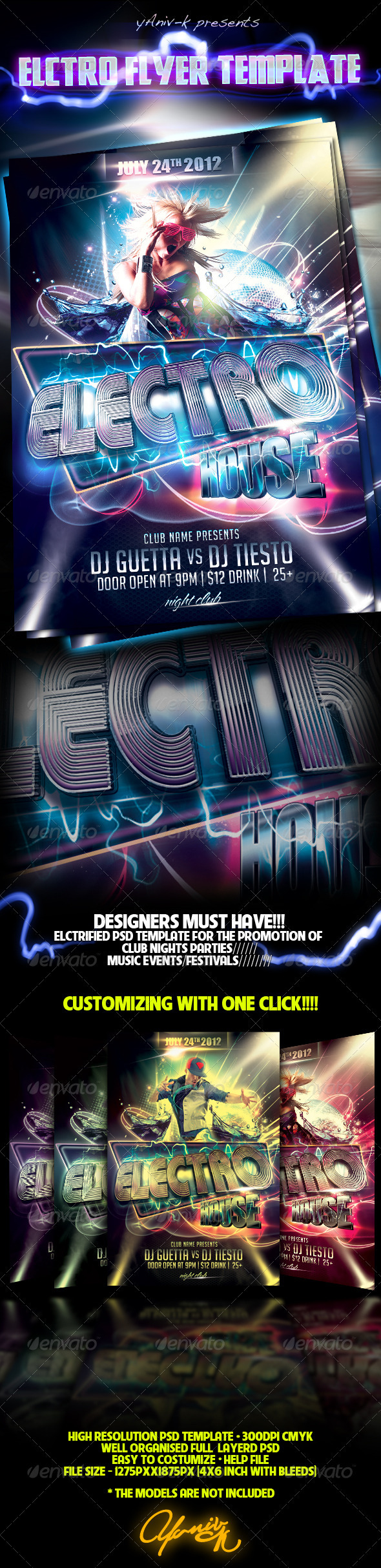 Electro Graphics, Designs & Templates | GraphicRiver