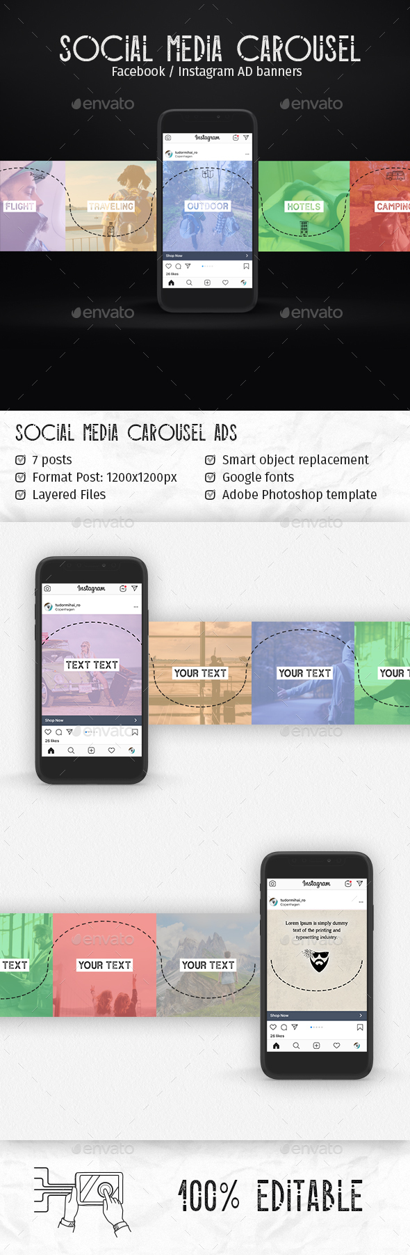 Carousel Graphics, Designs & Templates from GraphicRiver