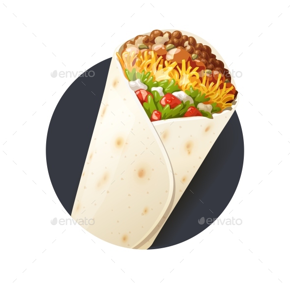 Burrito Graphics, Designs & Templates | GraphicRiver