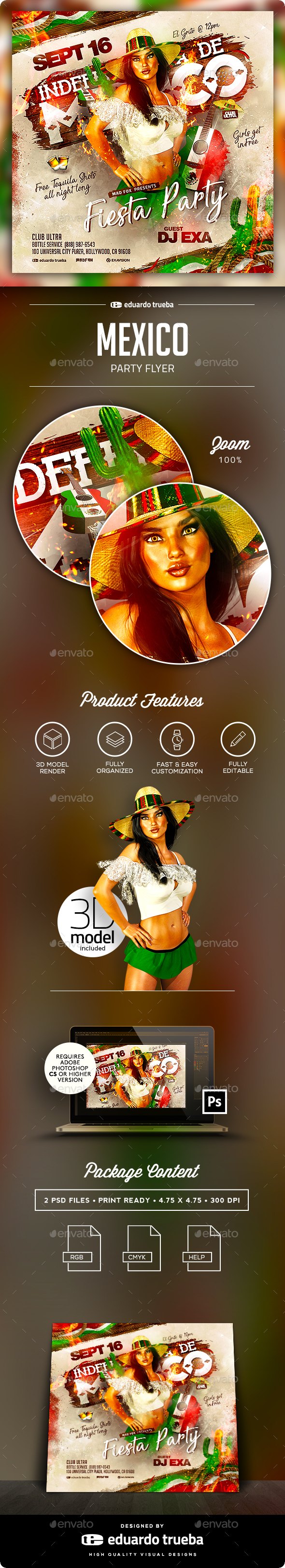 Mexico Flyer Templates from GraphicRiver