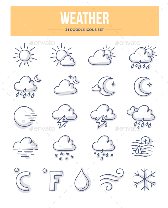 Weather Graphics, Designs & Templates | GraphicRiver