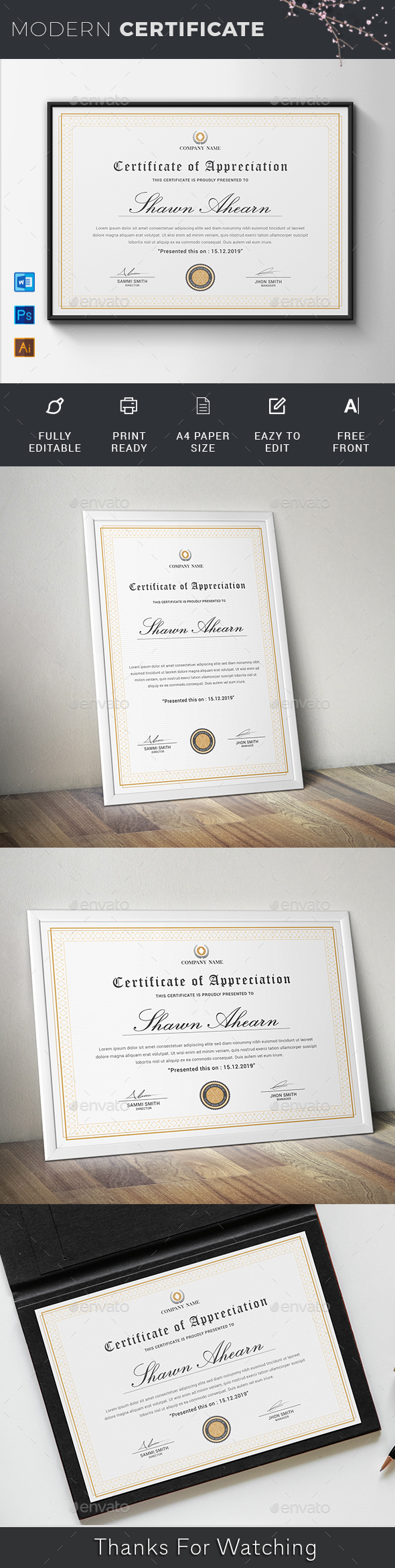 Certificate Stationery and Design Templates from GraphicRiver