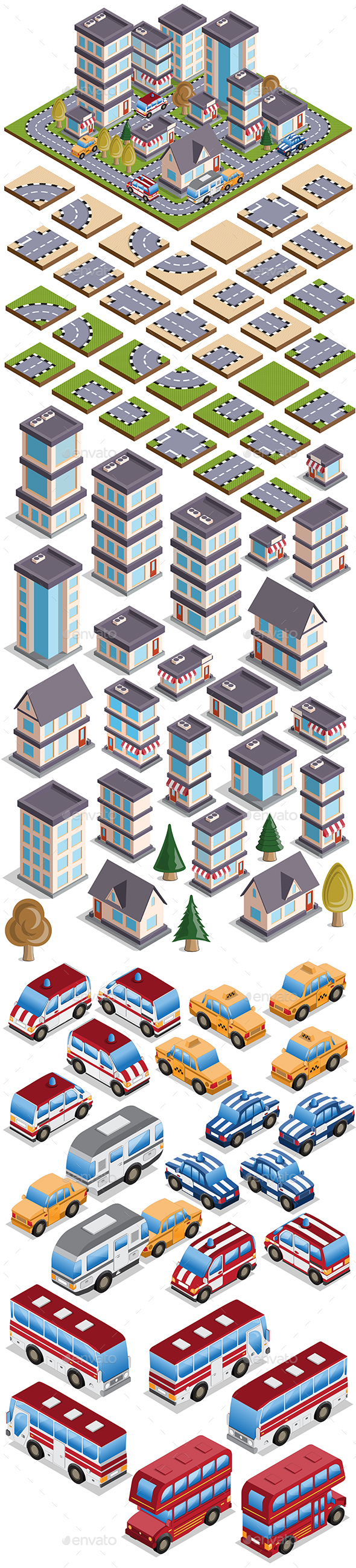 Isometric Game Tilesets from GraphicRiver