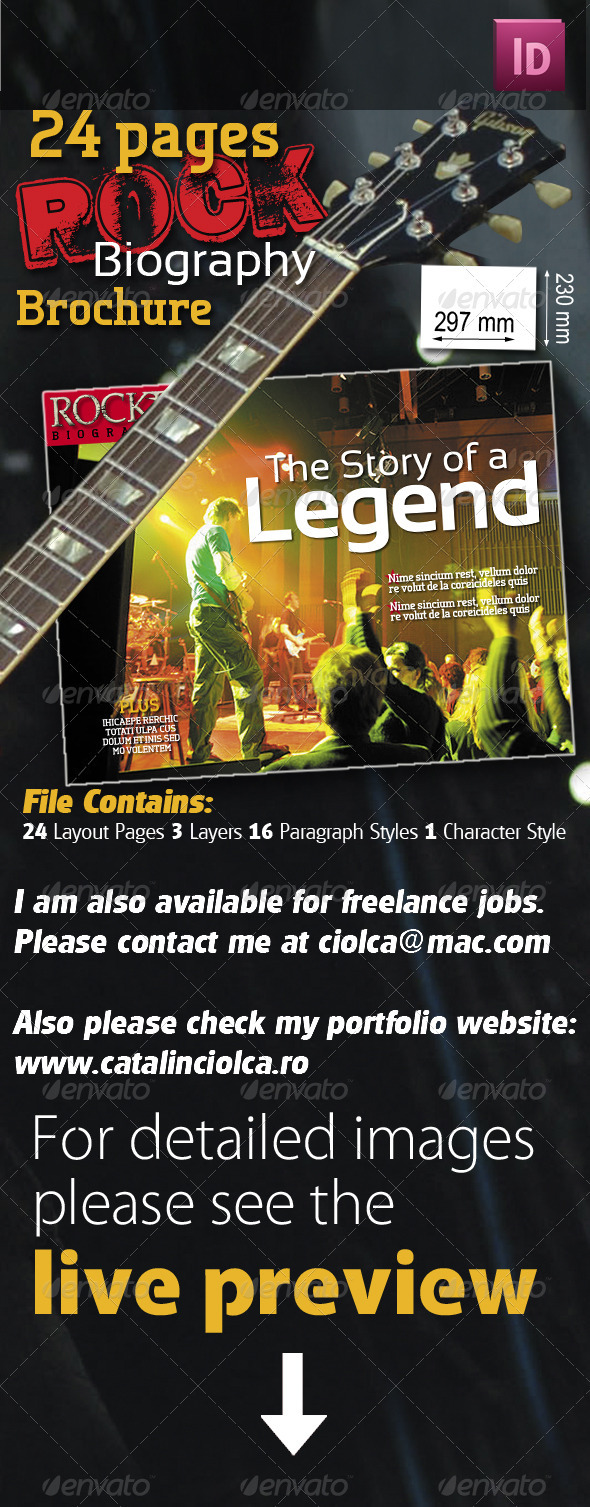 Biography Graphics, Designs & Templates | GraphicRiver