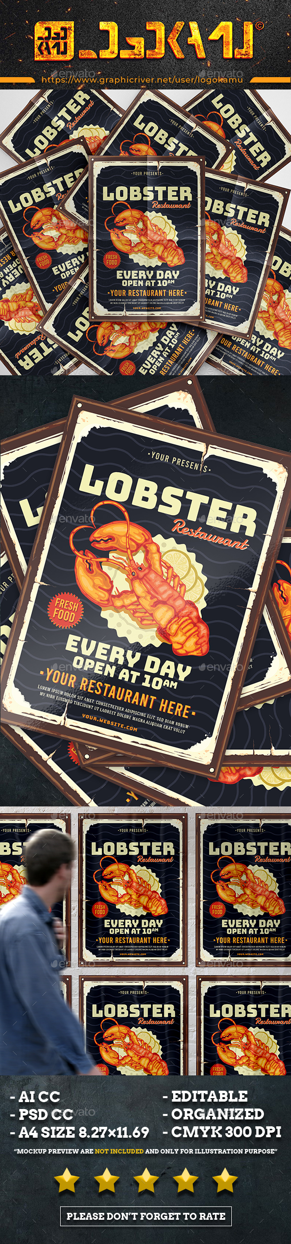 Lobster Graphics, Designs & Templates from GraphicRiver