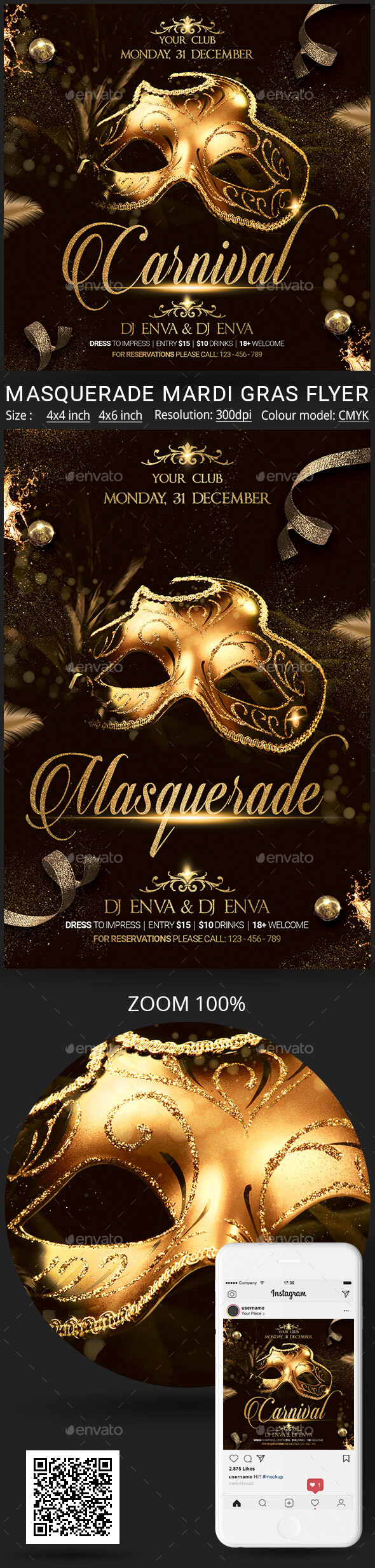 Masquerade Graphics, Designs & Templates from GraphicRiver