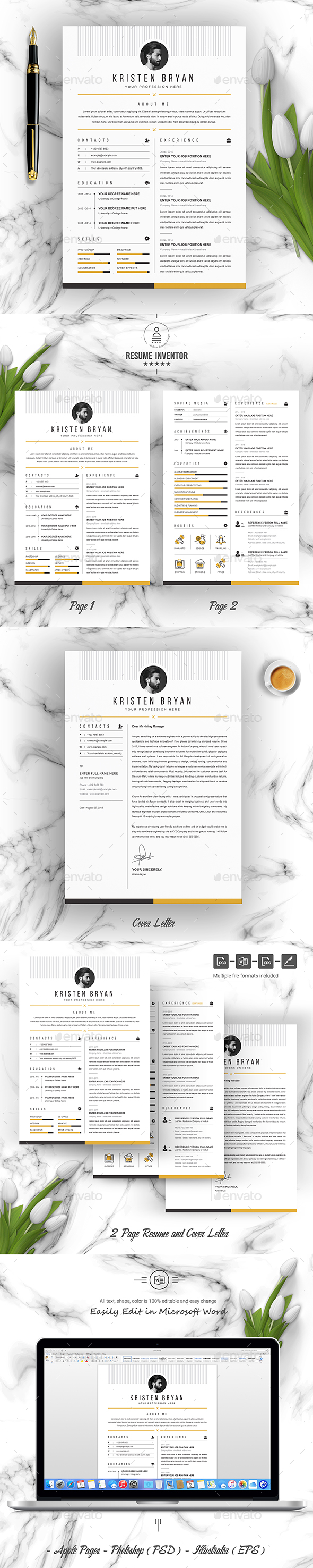 Modern-resume Stationery and Design Templates | GraphicRiver
