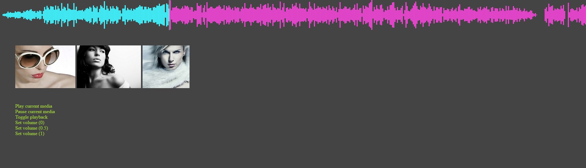 Audio Waveform Player with Playlist