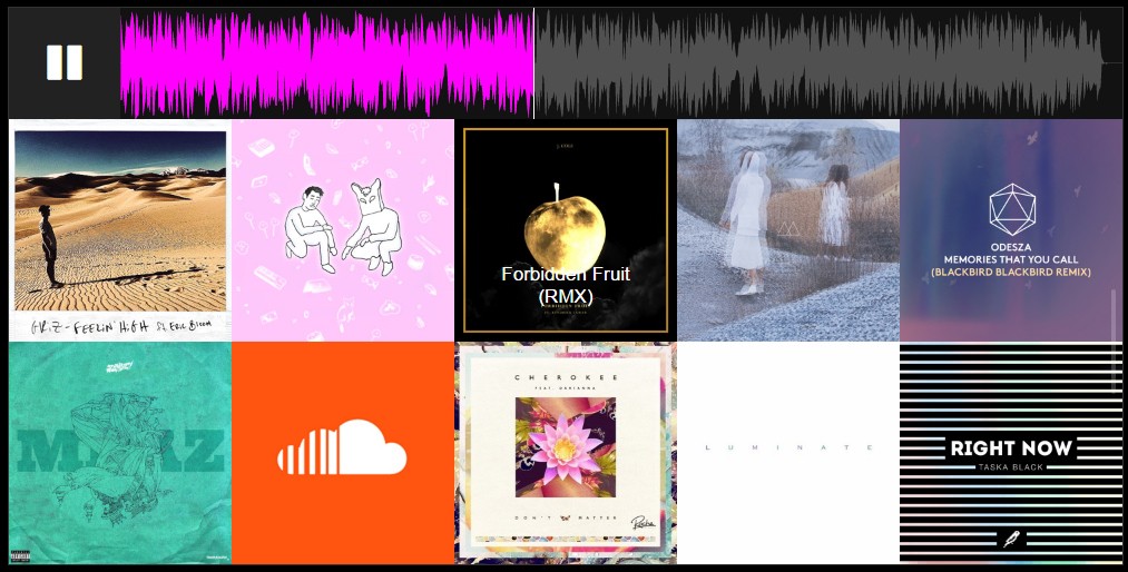 Audio Waveform Player with Playlist