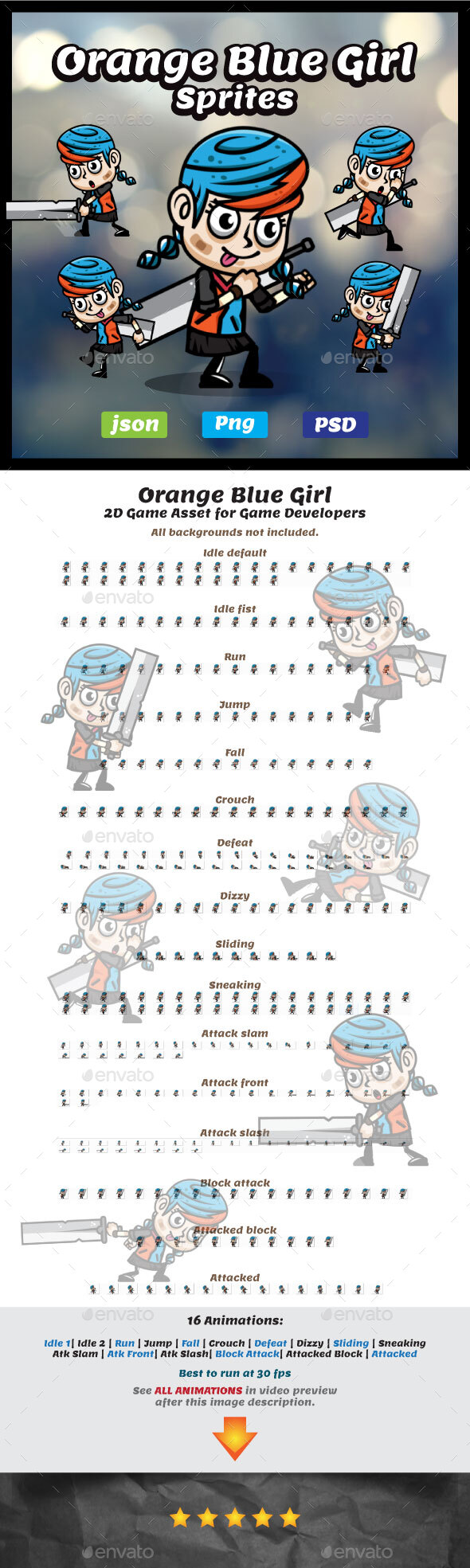 Mouse Game Sprites & Sheet Templates | GraphicRiver