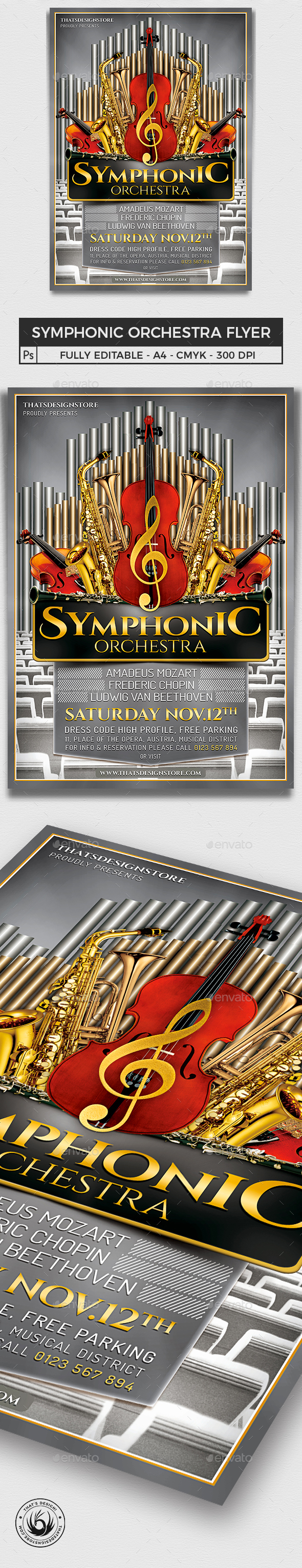 Orchestra Graphics, Designs & Templates | GraphicRiver