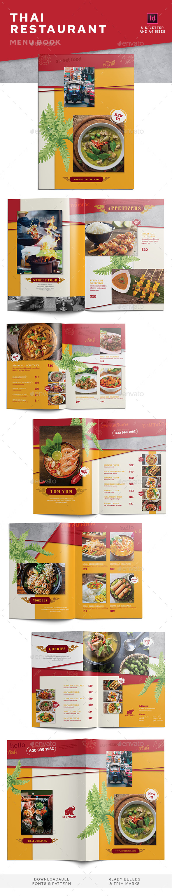 Book Menu Templates | GraphicRiver