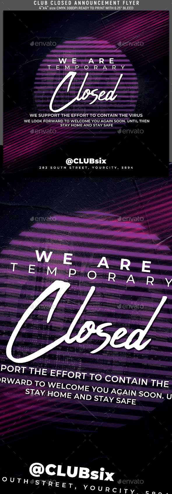 Announcement Flyer Templates from GraphicRiver